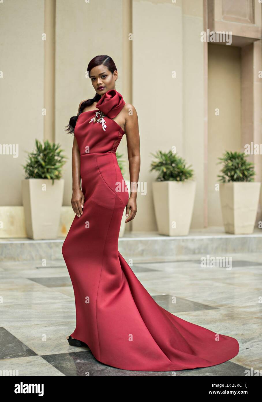 NEW DELHI, INDIA - JULY 2: Delhi based model Renee Kujur poses in ...