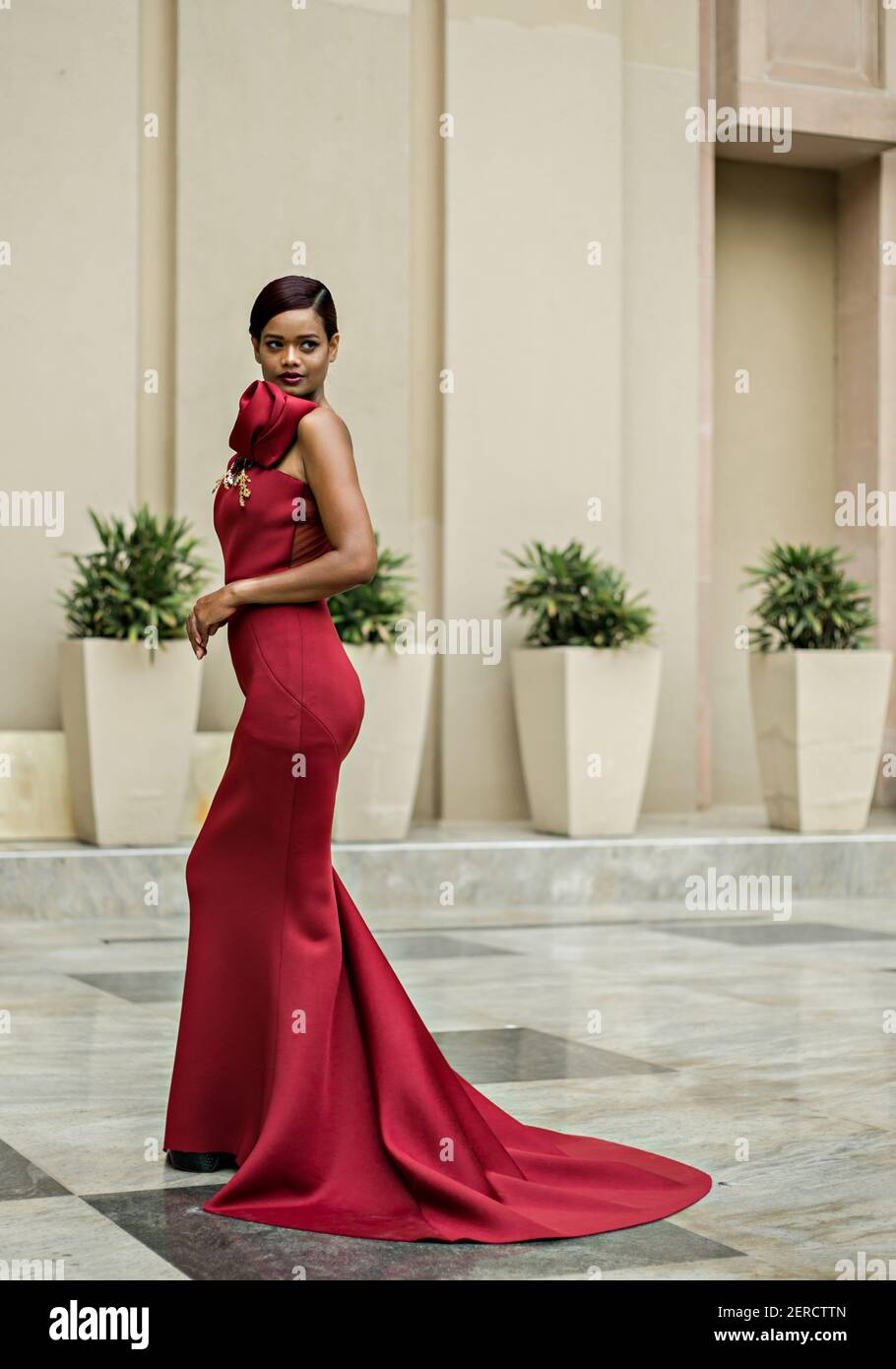 NEW DELHI, INDIA - JULY 2: Delhi based model Renee Kujur poses in ...