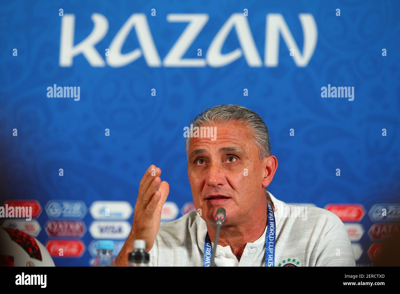 The main coach of Brazil national football team Tite during the press ...