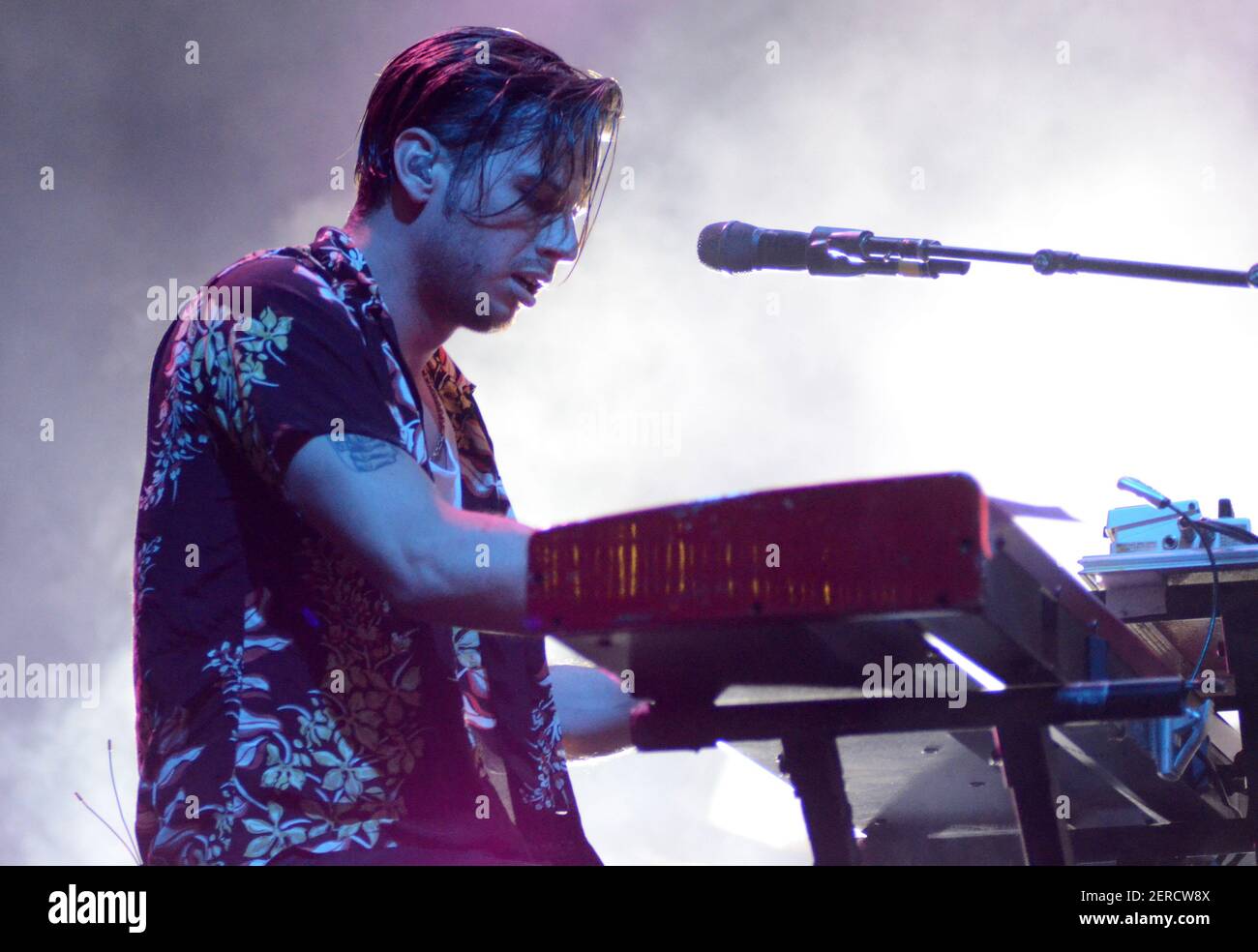 July 3, 2018: Lead singer Mark Foster of the band Foster The People ...