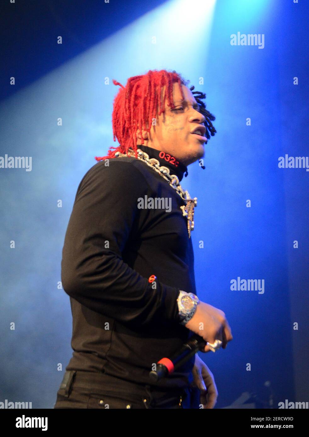 July 3, 2018: Rap artist Trippie Redd performs live at Henry Maier ...