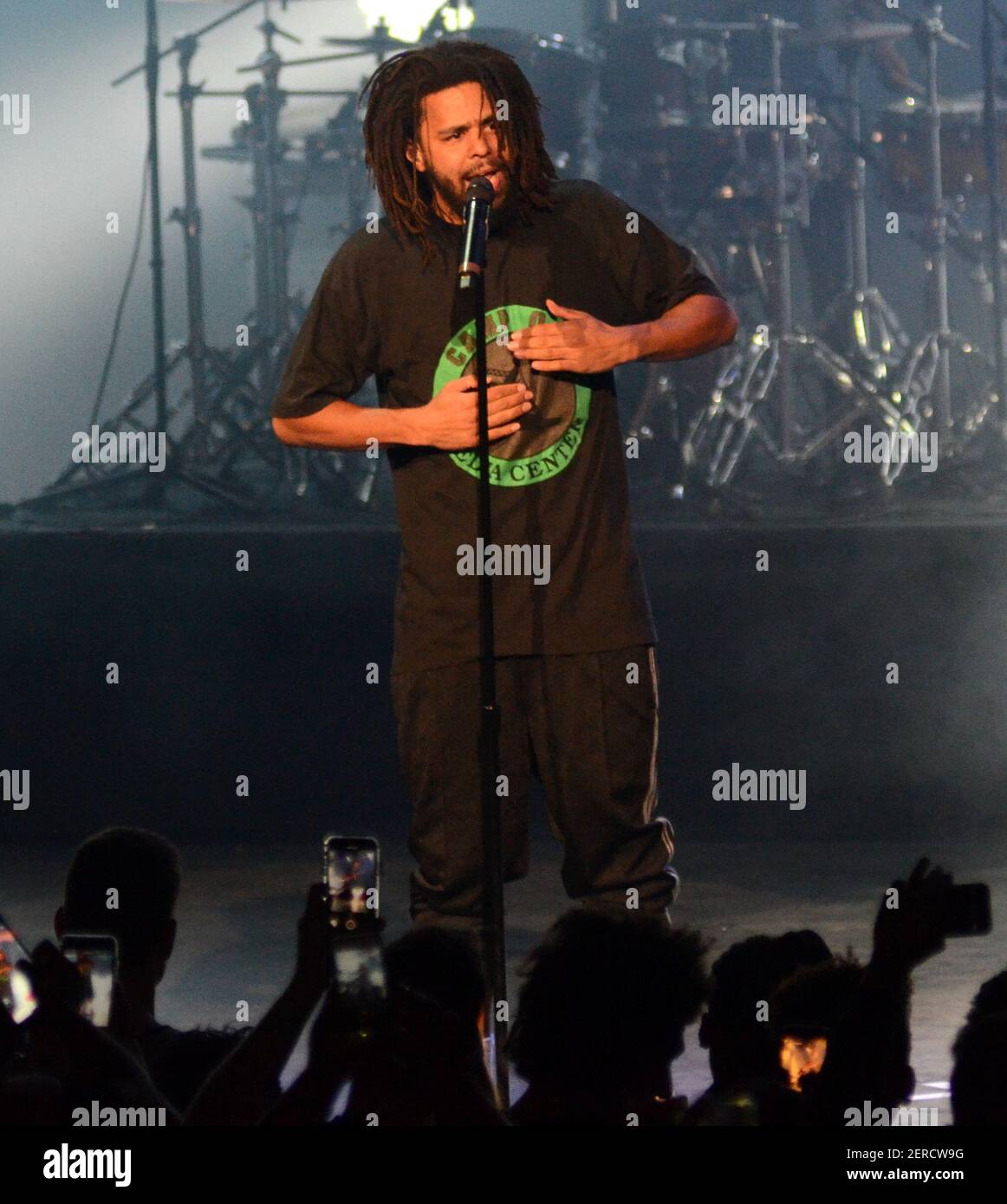 July 3, 2018: Rap artist J. Cole performs live at Henry Maier Festival ...