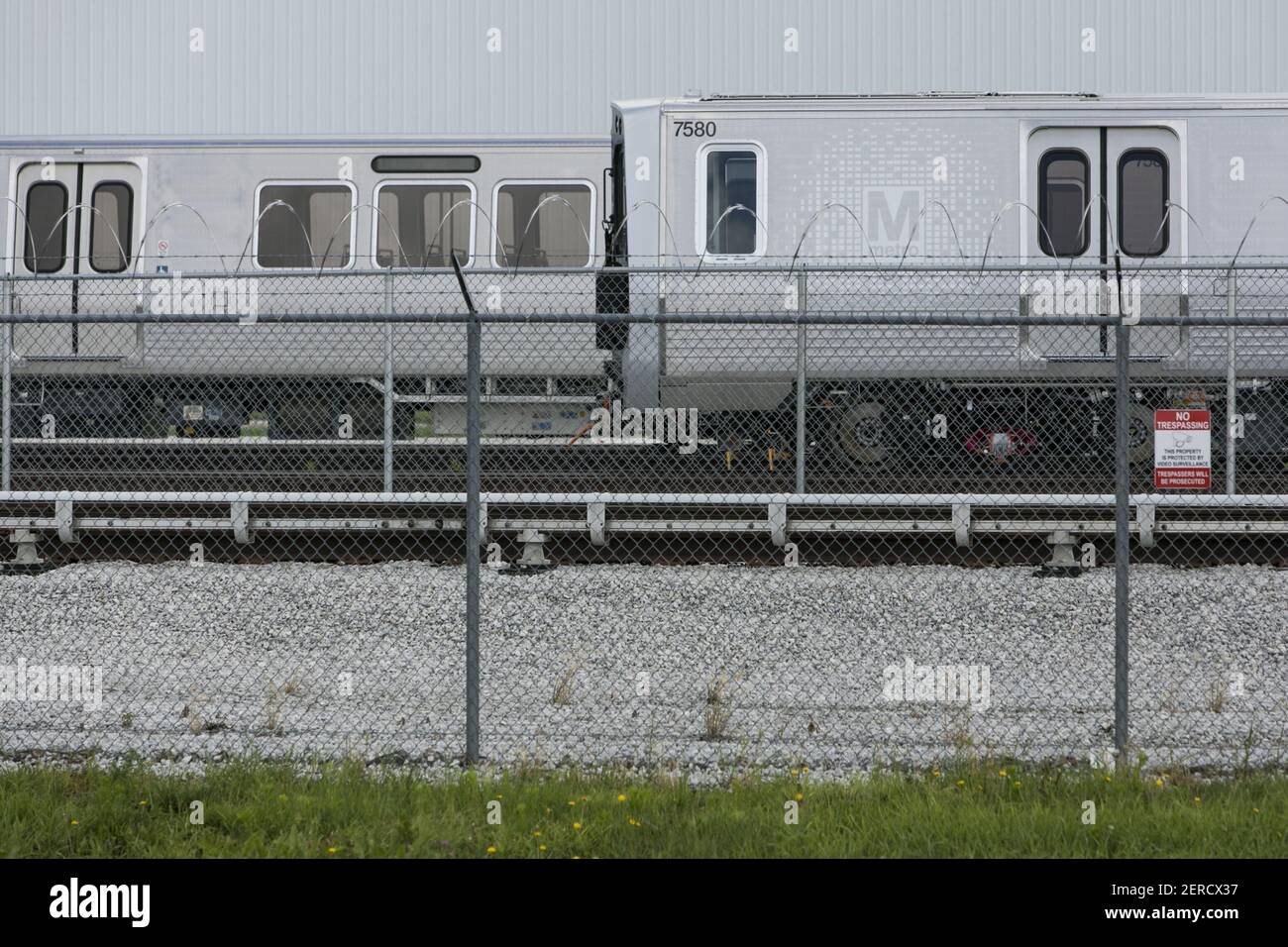 Recently built 7000-series WMATA Metro rail cars outside of the ...