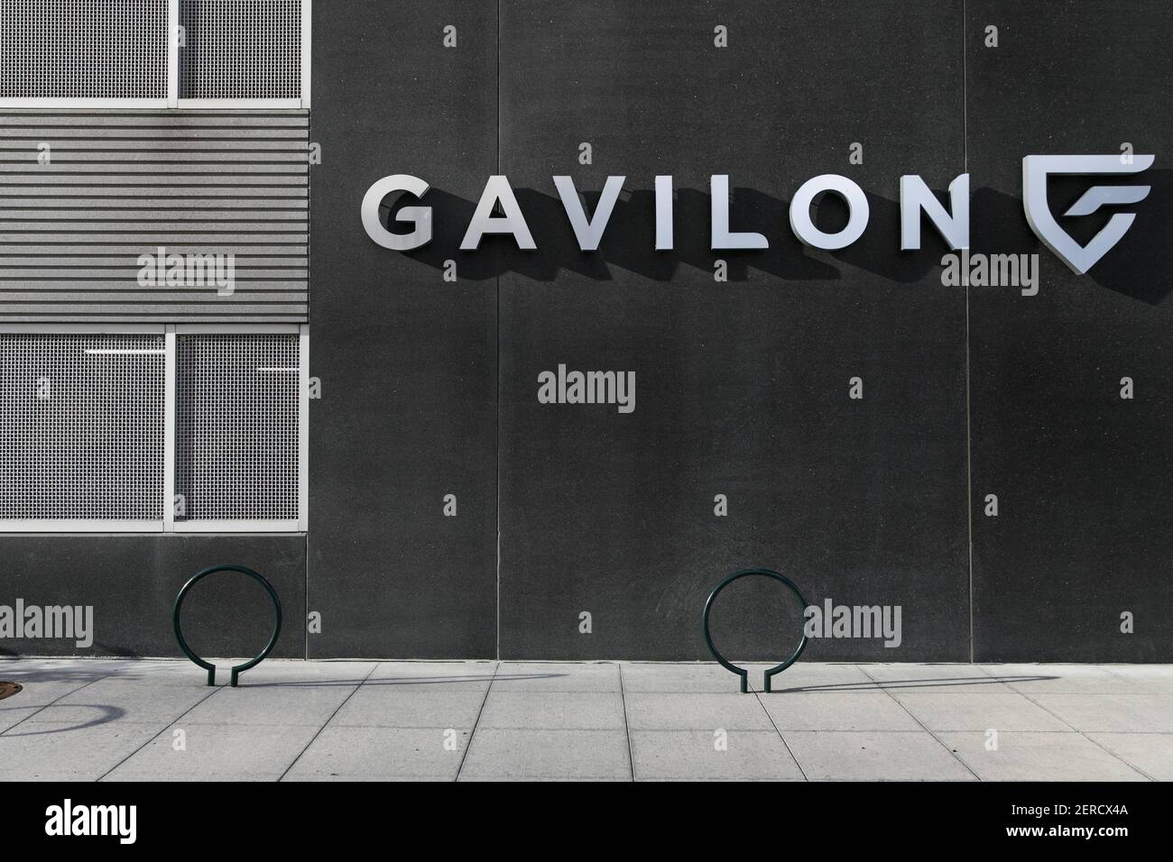 A logo sign outside of the headquarters of Gavilon in Omaha, Nebraska ...