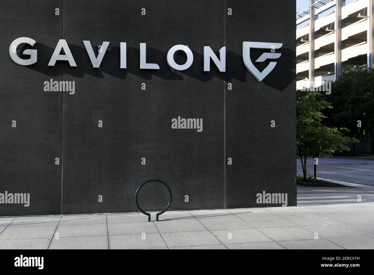 A logo sign outside of the headquarters of Gavilon in Omaha, Nebraska ...