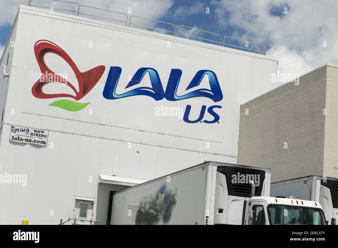 A logo sign outside of a facility occupied by LaLa US, a subsidiary of ...