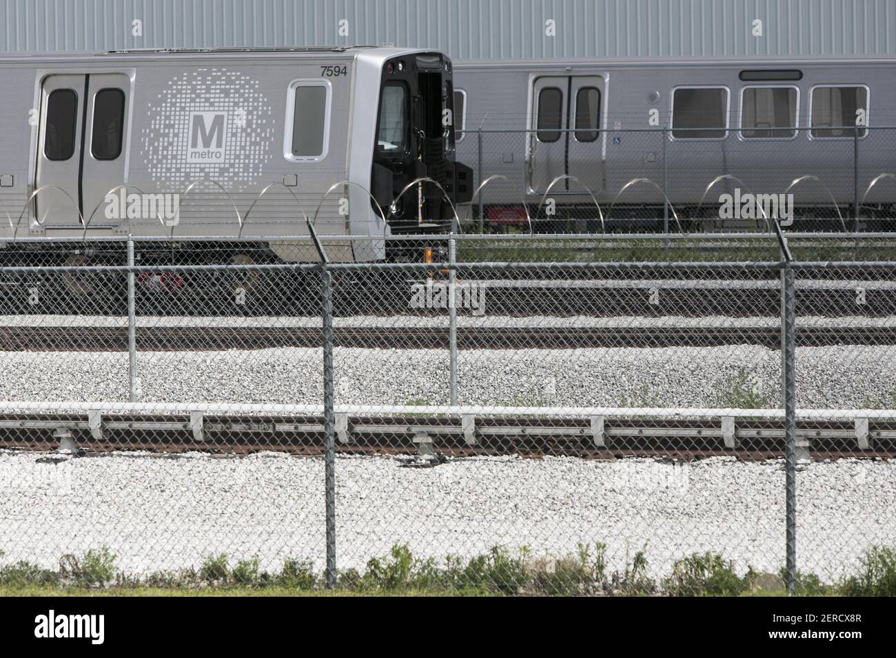 Recently built 7000-series WMATA Metro rail cars outside of the ...