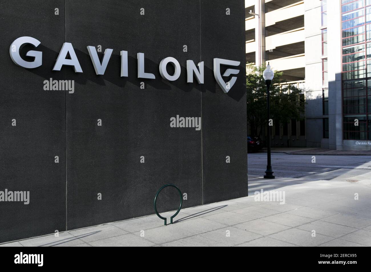A logo sign outside of the headquarters of Gavilon in Omaha, Nebraska ...