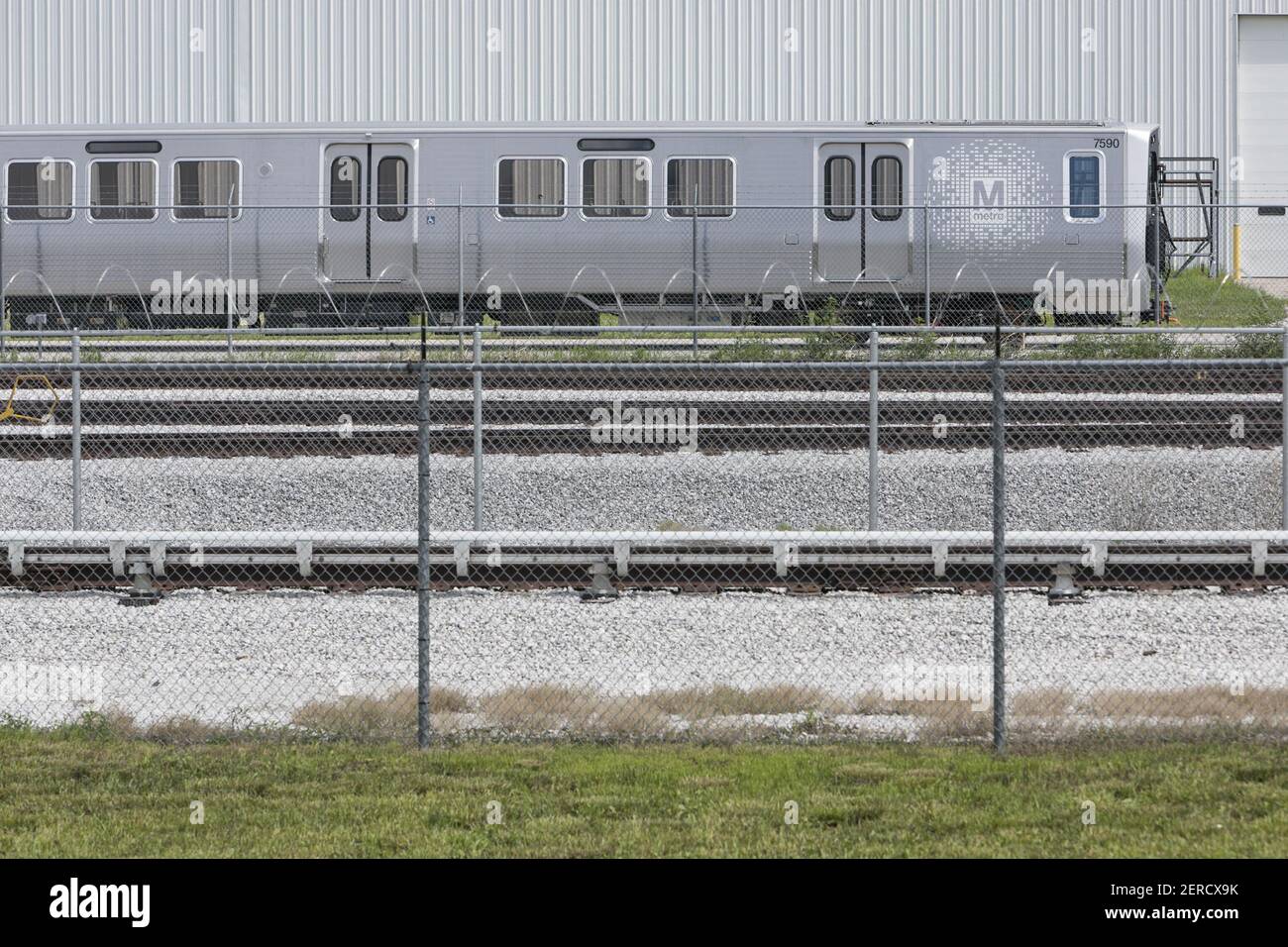 Recently built 7000-series WMATA Metro rail cars outside of the ...