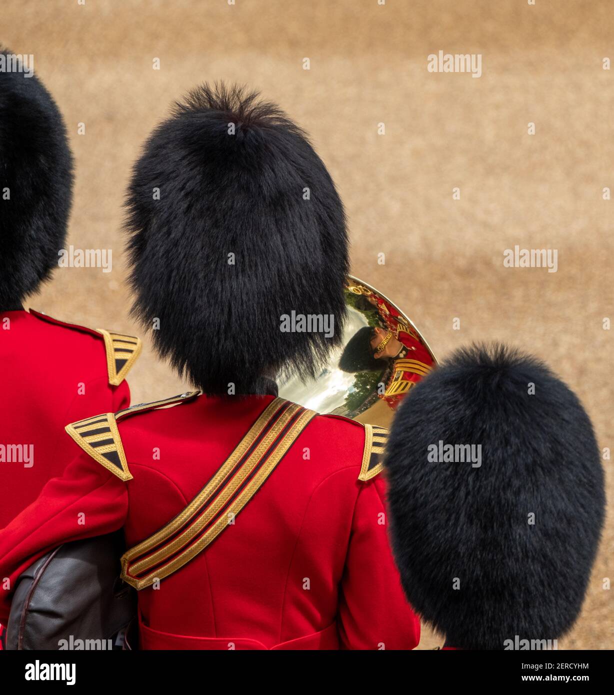 Trooping the Colour, annual military parade in London UK, with the ...