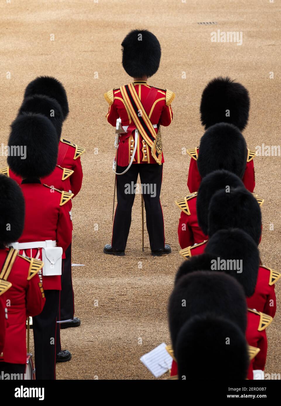 Trooping the Colour, annual military parade in London UK, with the ...