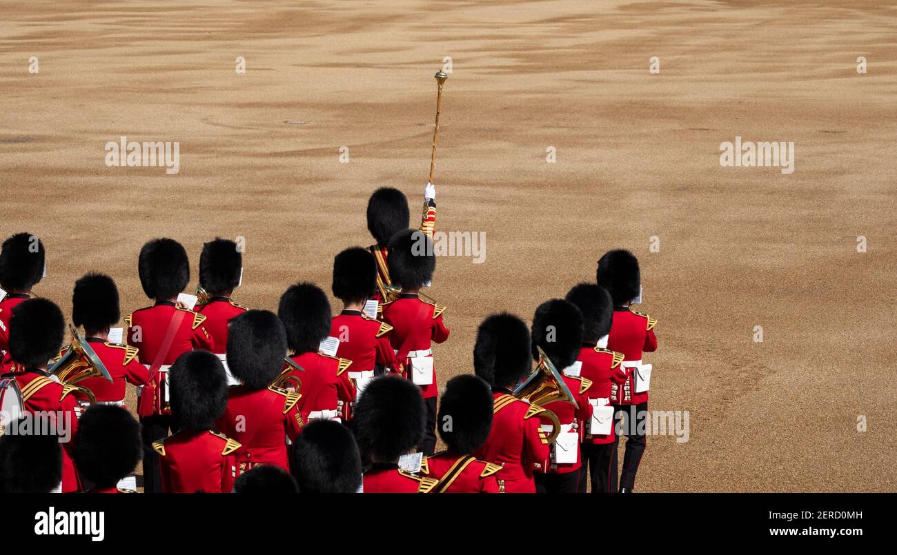 Trooping the Colour, annual military parade in London UK, with the ...