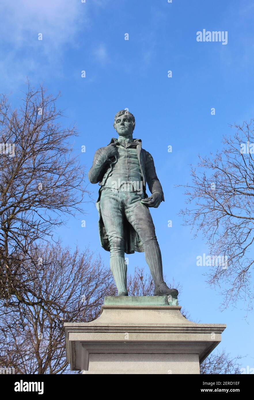Robert Burns statue at Garfield Park in Chicago Stock Photo - Alamy