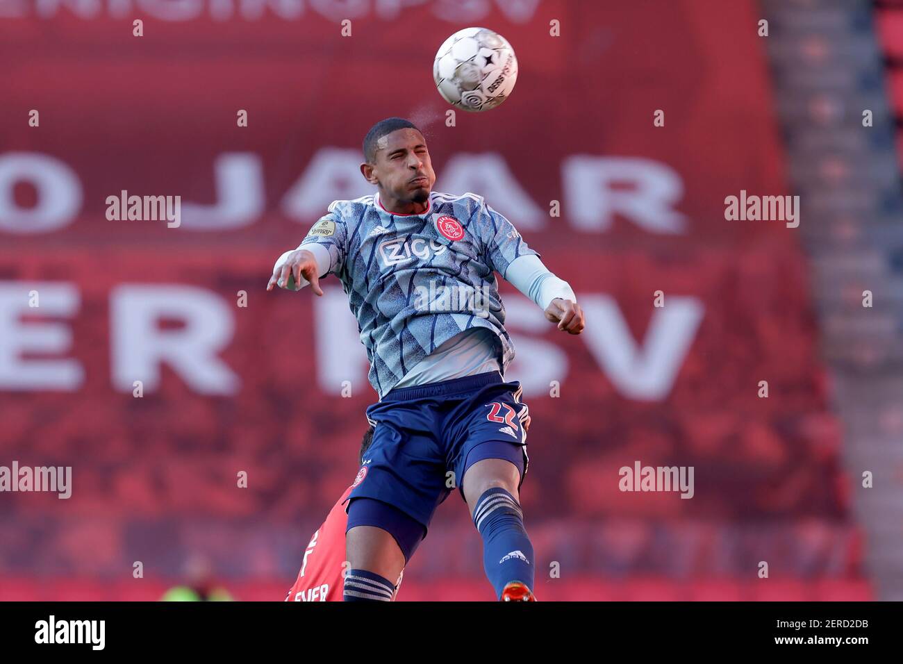 EINDHOVEN, NETHERLANDS - FEBRUARY 28: Sebastien Haller of Ajax during ...