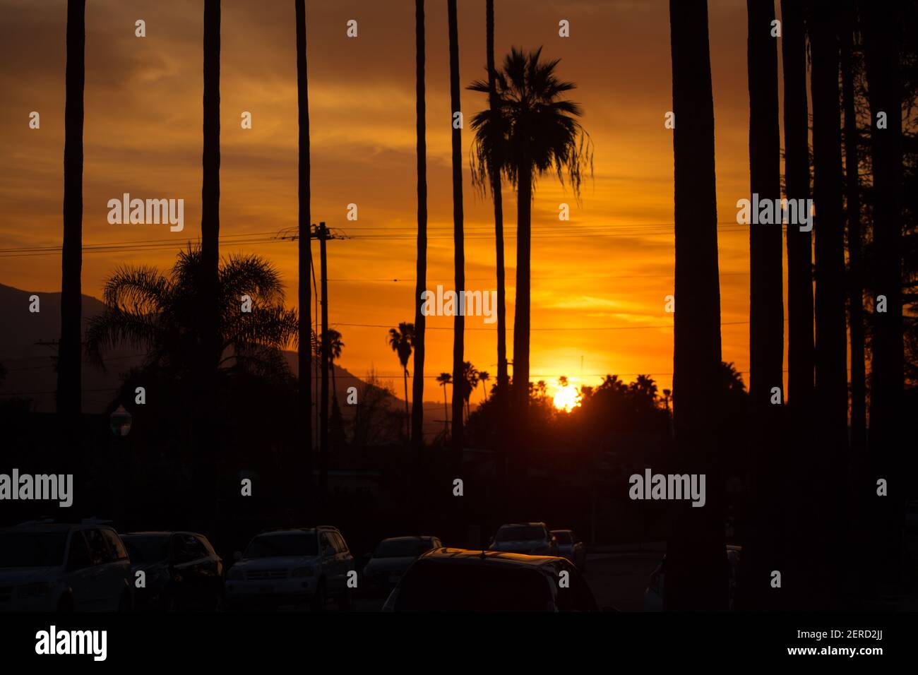 Burnt orange sunset hi-res stock photography and images - Alamy