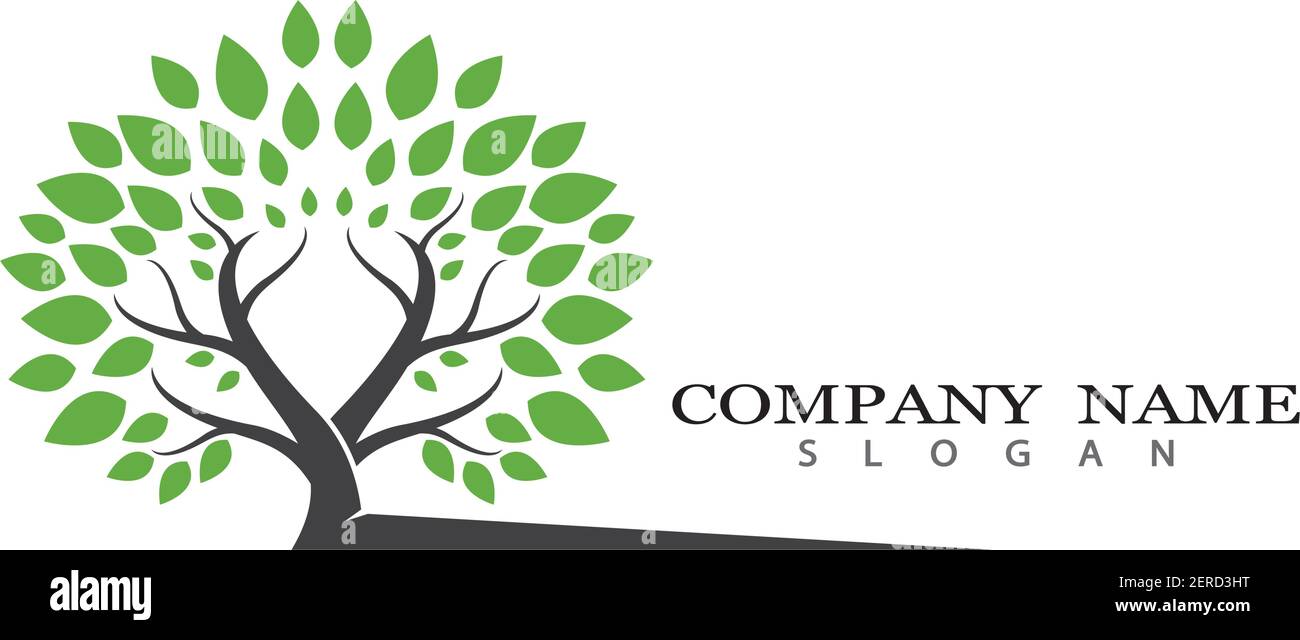 Tree logo template vector icon illustration design Stock Vector Image ...