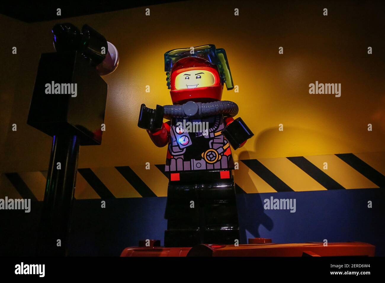 An animated Lego figure does the mission briefing in the Mission ...