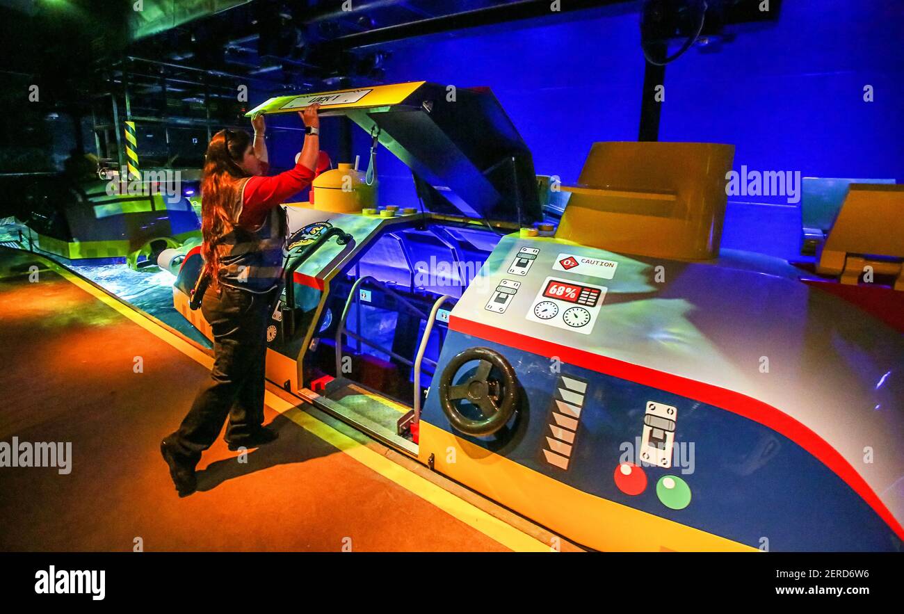 Guests load on to submarines at the new ride at Legoland called Lego ...