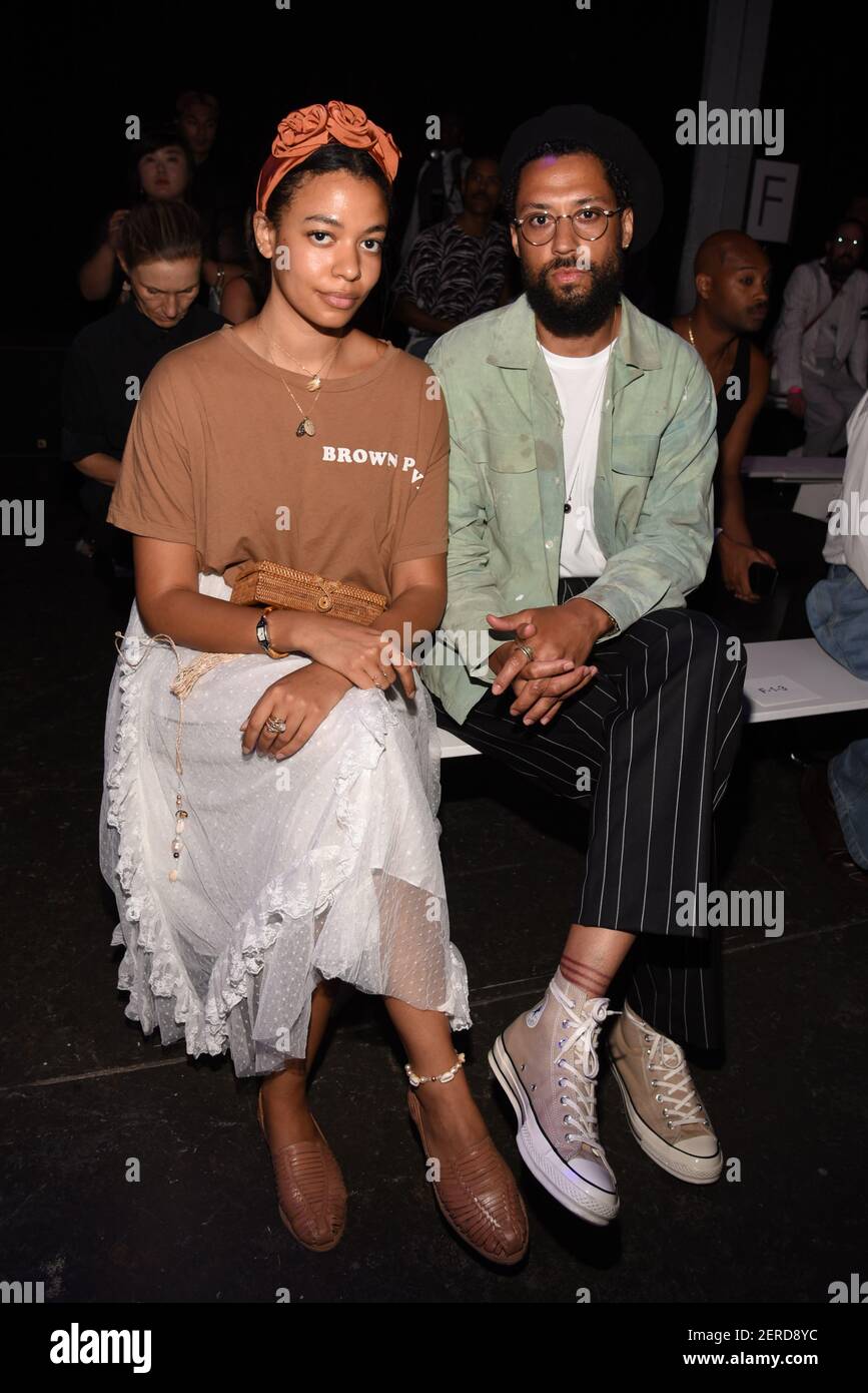 Aurora James and Browne Andrews attend WILLY CHAVARRIA Runway Show ...