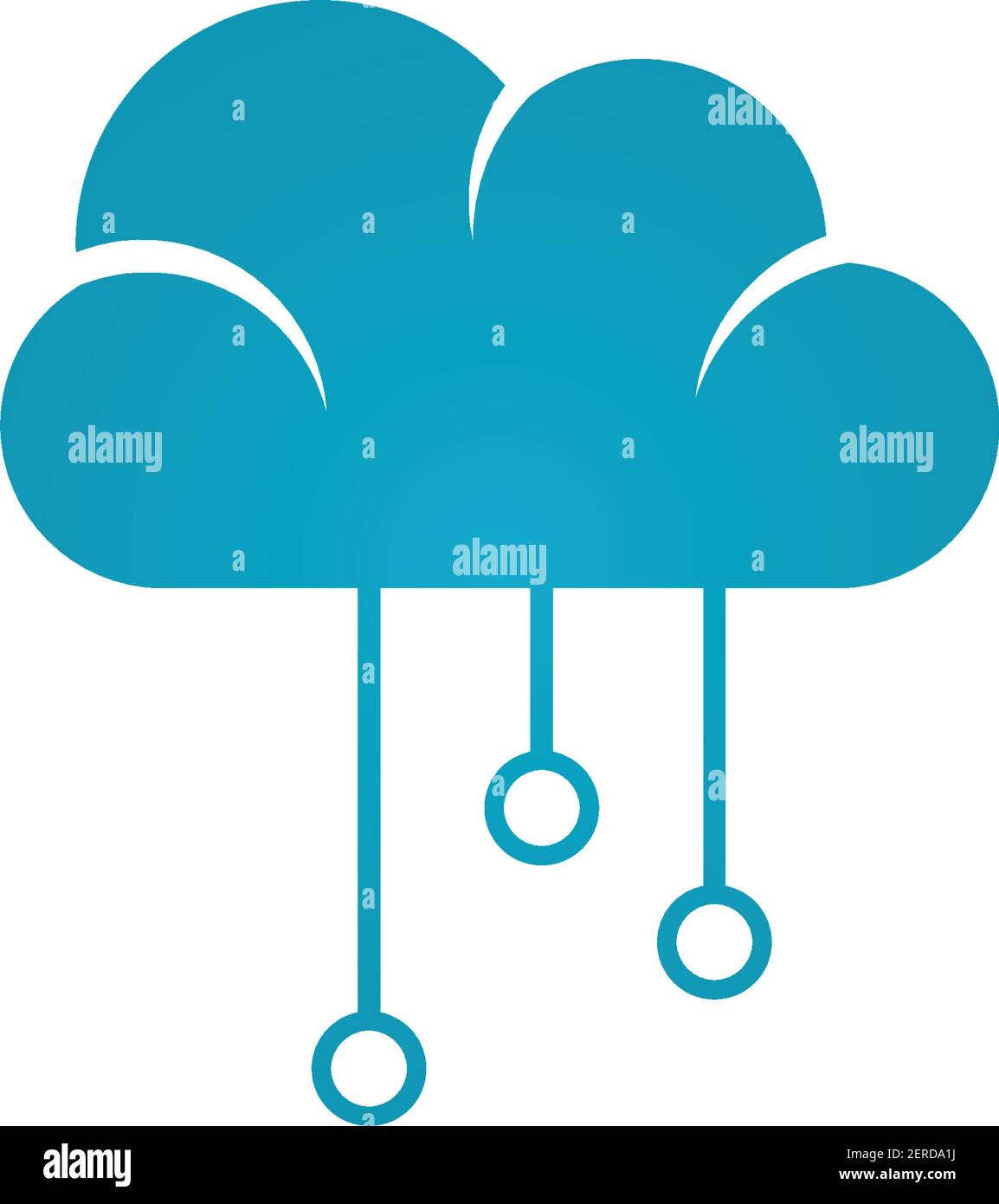 cloud technology vector logo template design vector Stock Vector Image ...