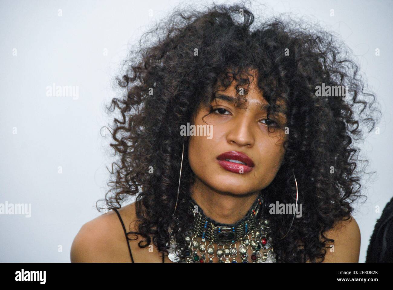 Indya Moore at the Hollywood Foreign Press Association press conference ...