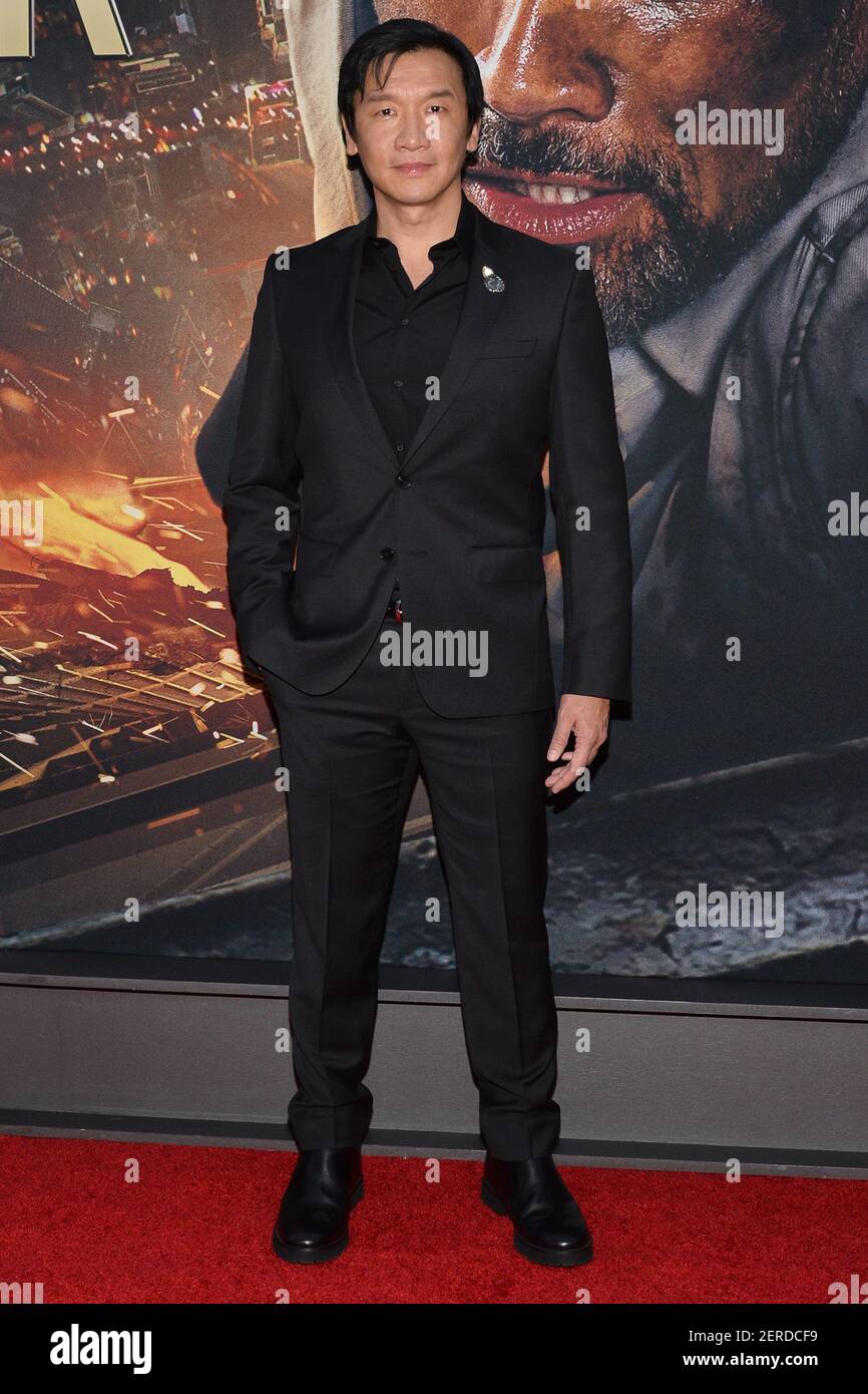Actor Chin Han attends the "Skyscraper" Premiere at the AMC Loews ...