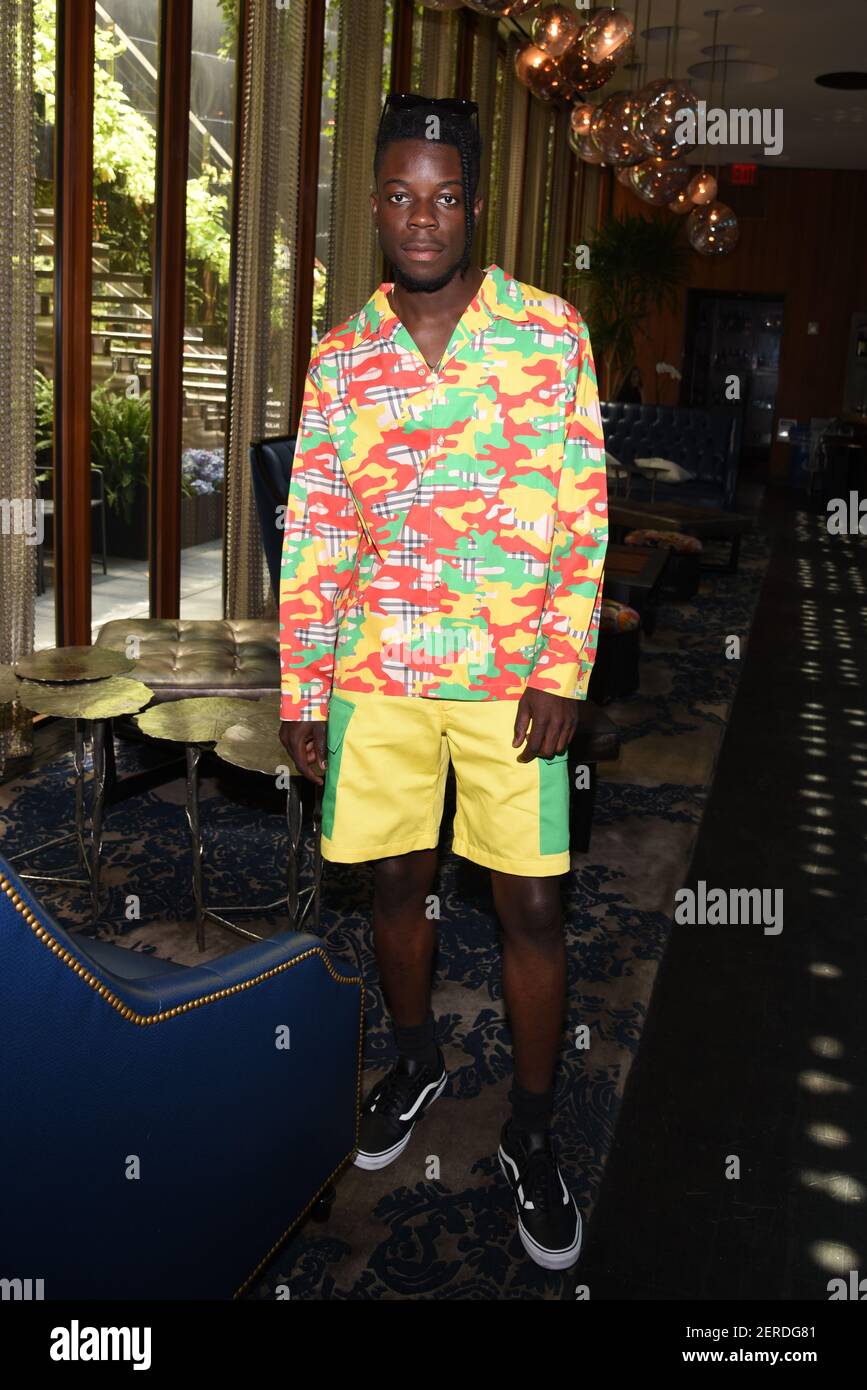 Rapper Thutmose attends Romeo Hunte SS19 Runway Show - Front Row on ...