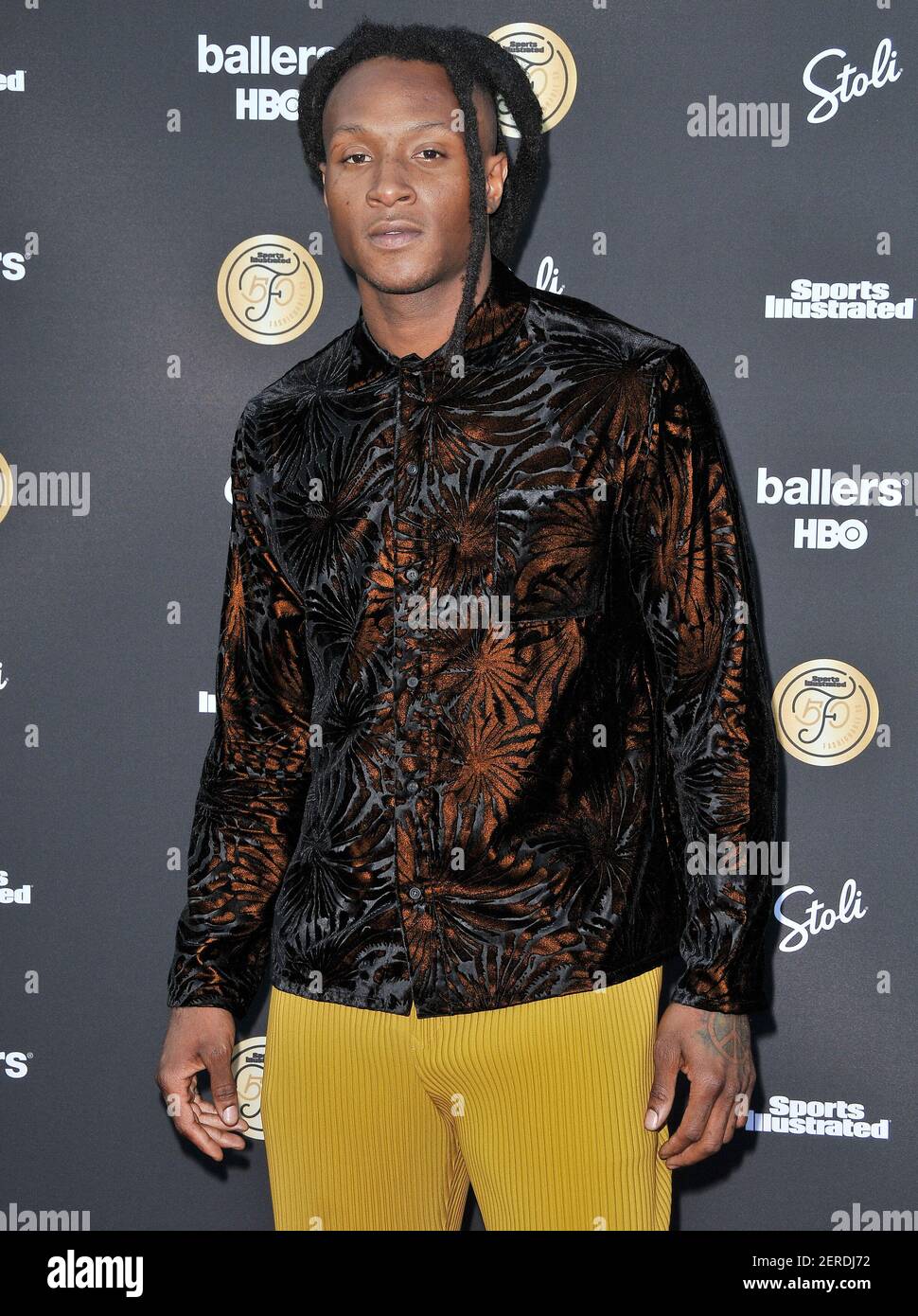 DeAndre Hopkins arrives at the Sports Illustrated Fashionable 50 held ...