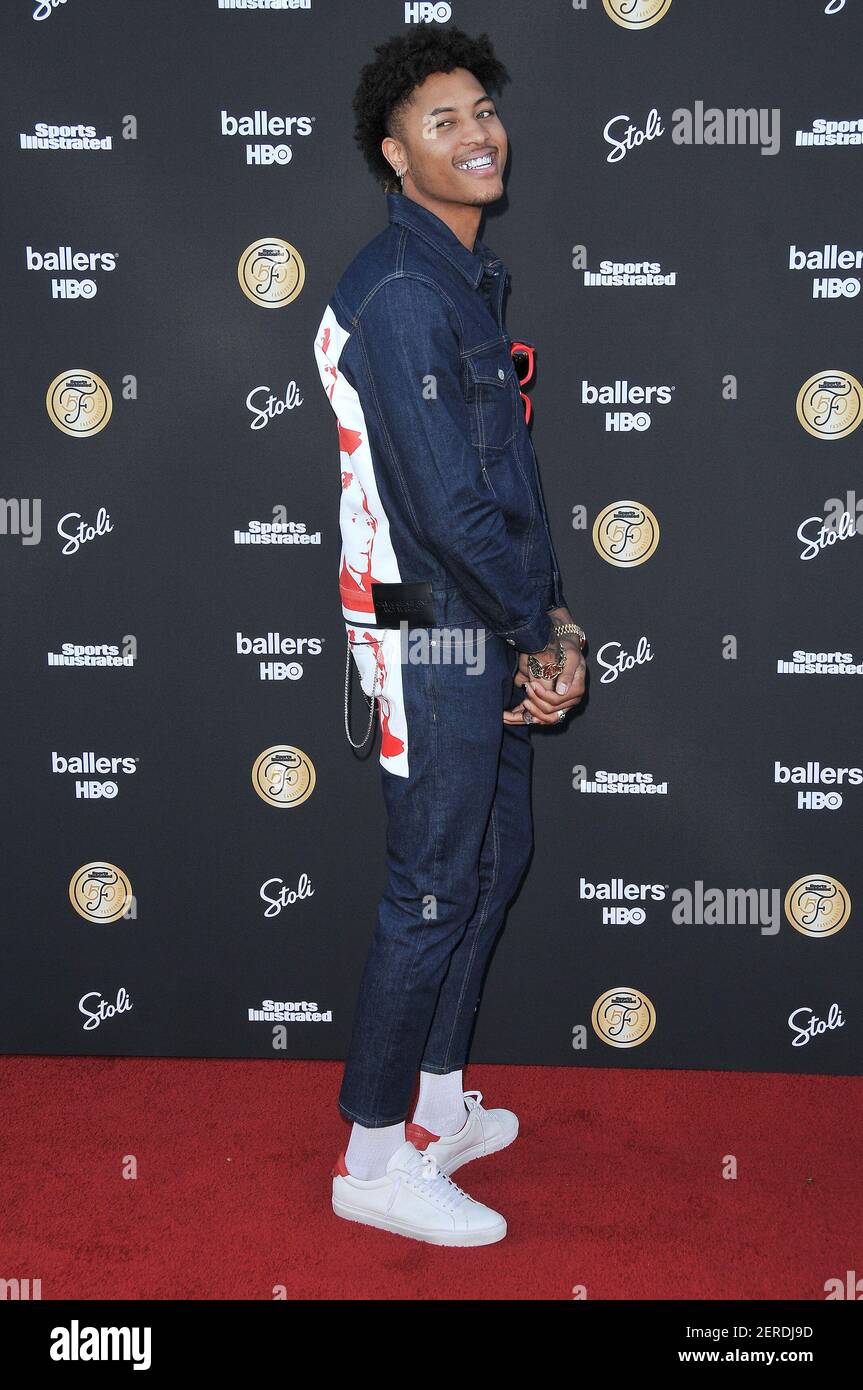 Kelly Oubre Jr. arrives at the Sports Illustrated Fashionable 50 held ...