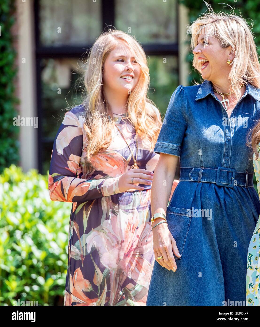 Queen Maxima with her daughters Princess Amalia, Princess Alexia ...