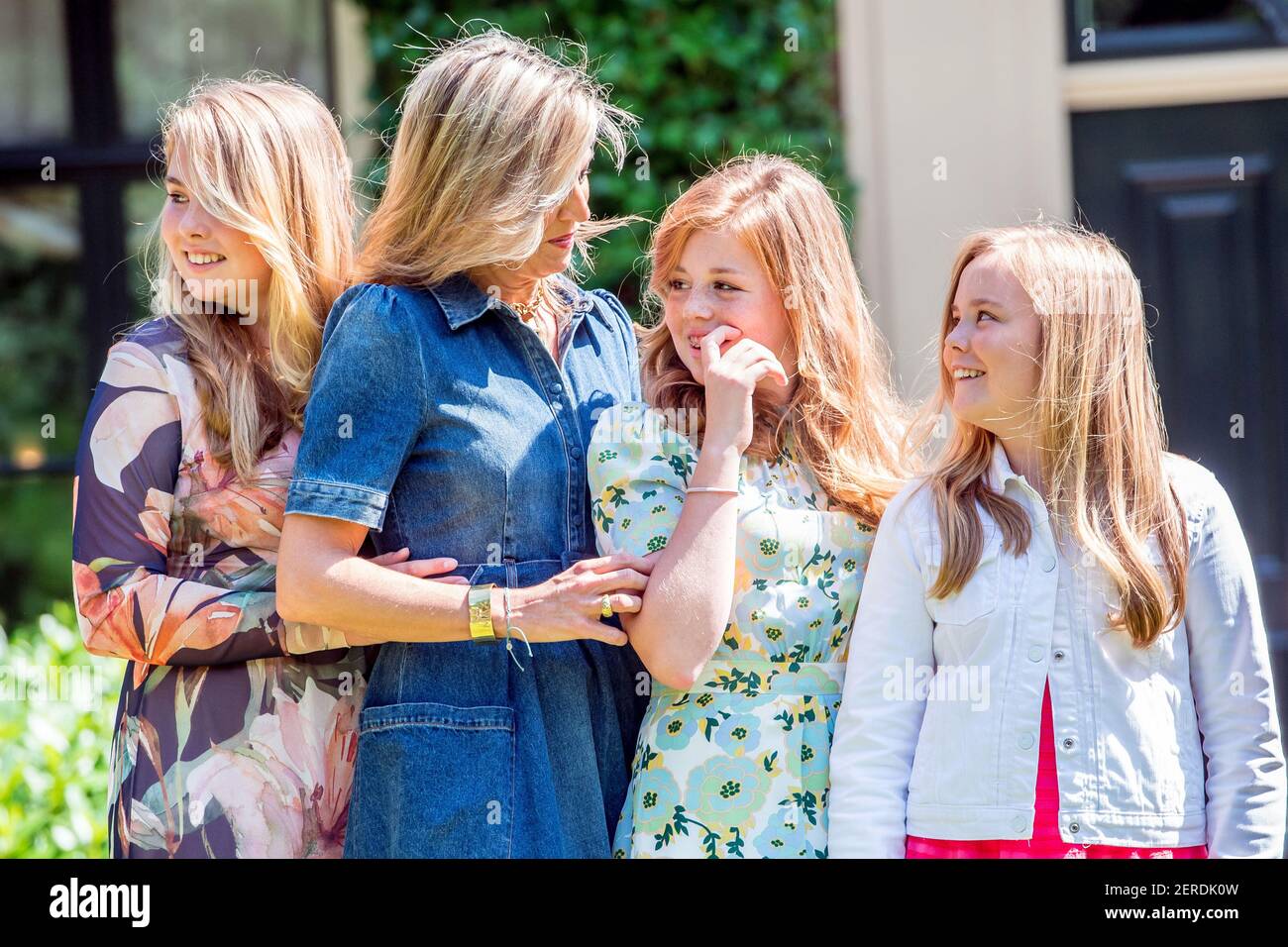 Queen Maxima with her daughters Princess Amalia, Princess Alexia ...