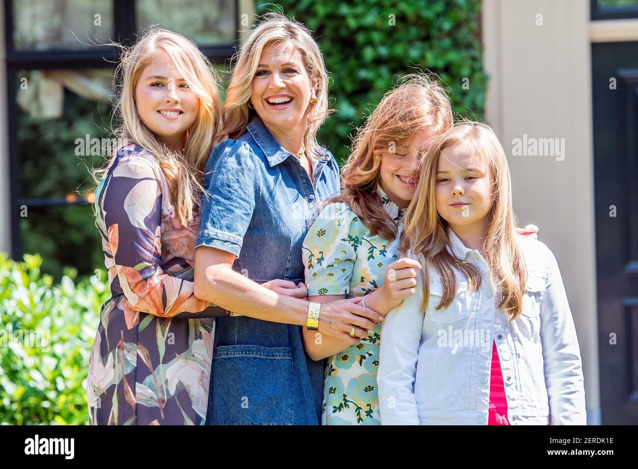 Queen Maxima with her daughters Princess Amalia, Princess Alexia ...