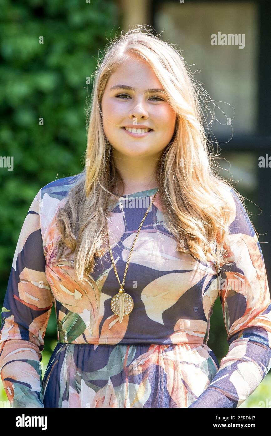 Princess Amalia during the annual summer photo session at villa ...
