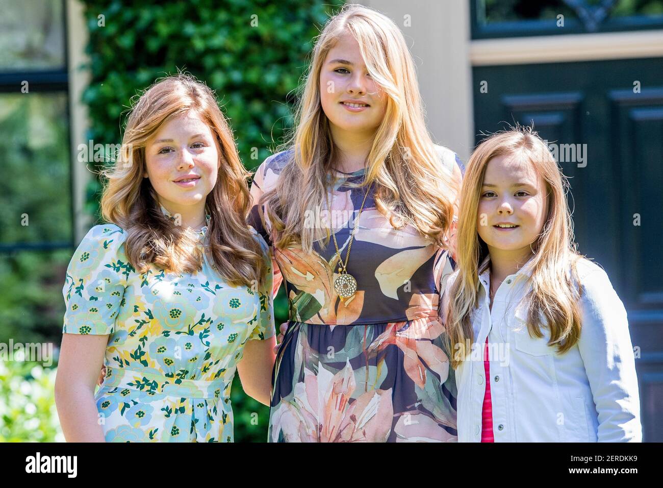 Princess Amalia, Princess Alexia and Princess Ariane during the annual ...