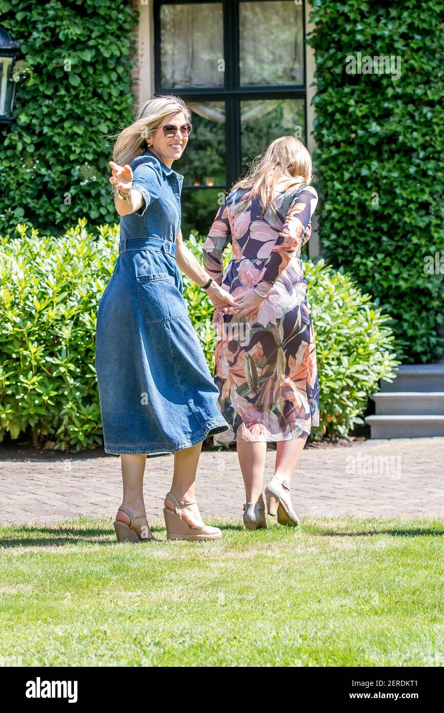 Queen Maxima with Princess Alexia and Princess Amalia during the annual ...