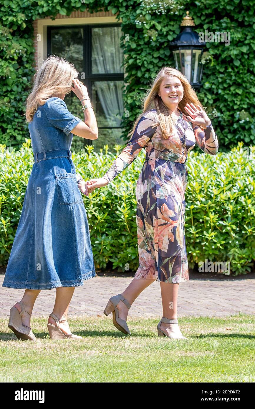 Queen Maxima with Princess Alexia and Princess Amalia during the annual ...
