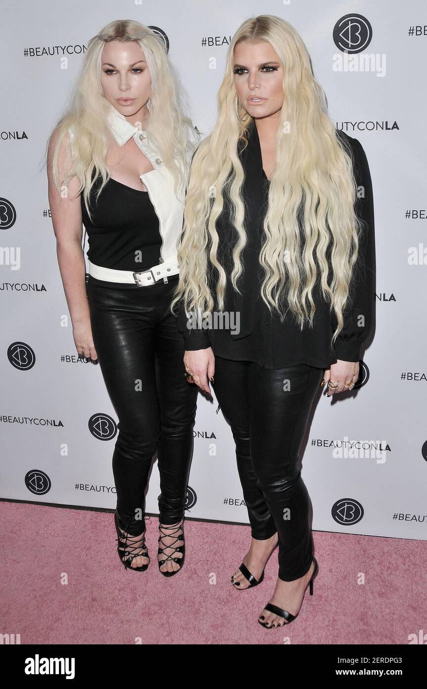 (L-R) Joyce Bonelli and Jessica Simpson arrives at the Beautycon ...