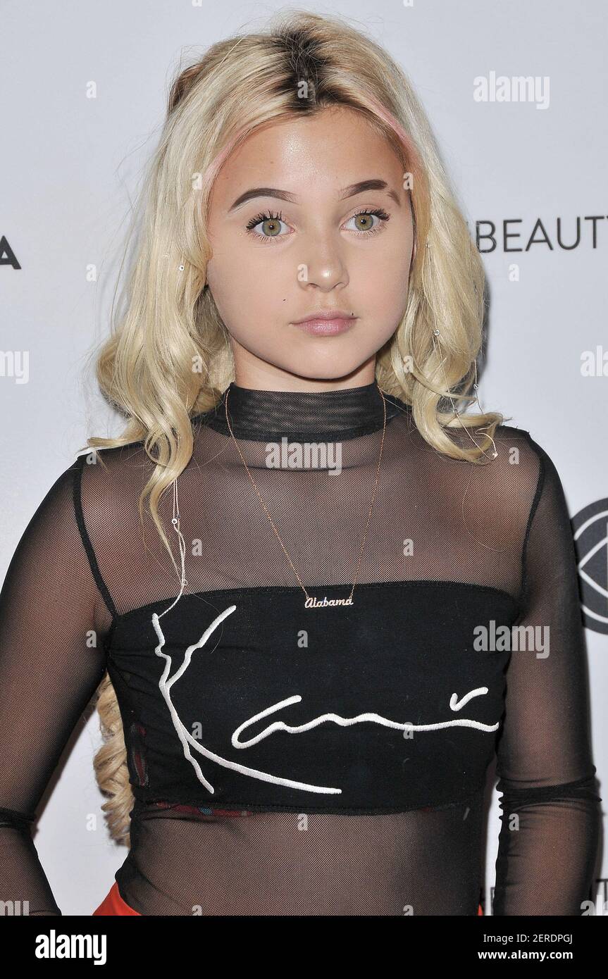 Alabama Barker arrives at the Beautycon Festival LA 2018 held at the ...