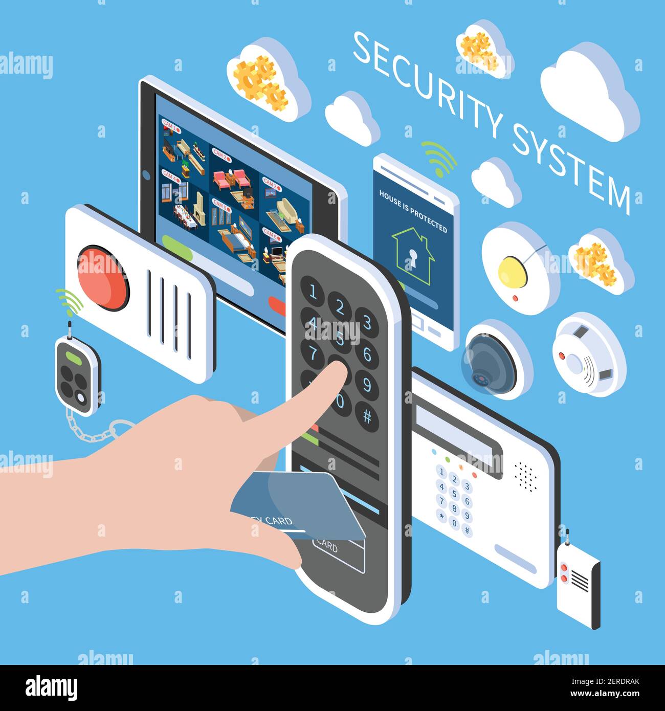 Motion detector 3d Stock Vector Images - Alamy