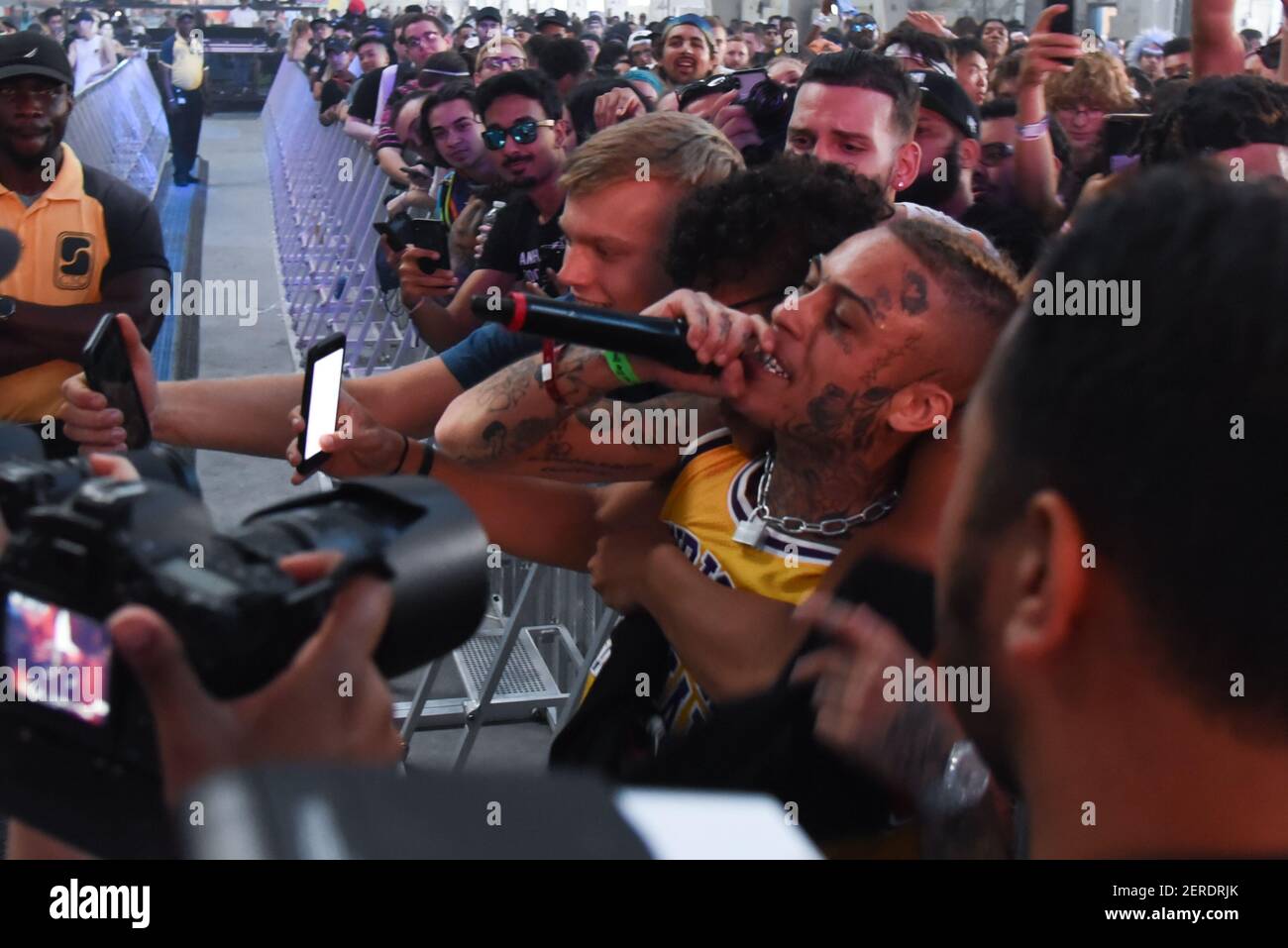 Rapper Lil Skies attends The Greatest Day Ever Music Festival and ...