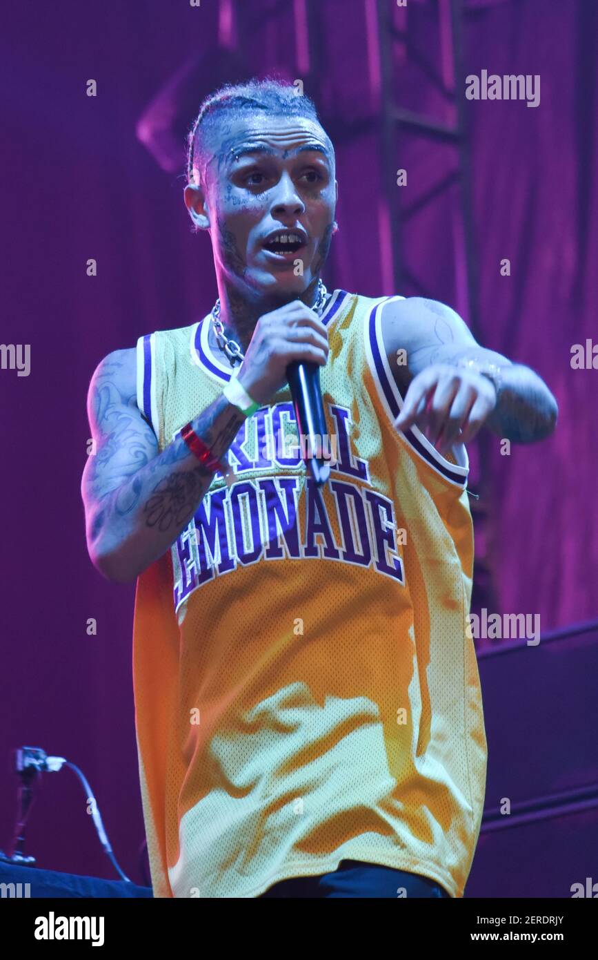 Rapper Lil Skies attends The Greatest Day Ever Music Festival and ...