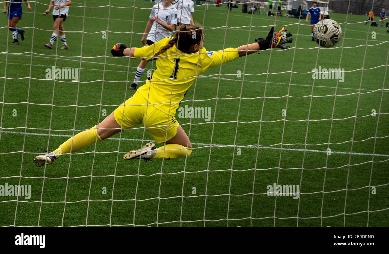 Soccer Goalkeeper Girl Model