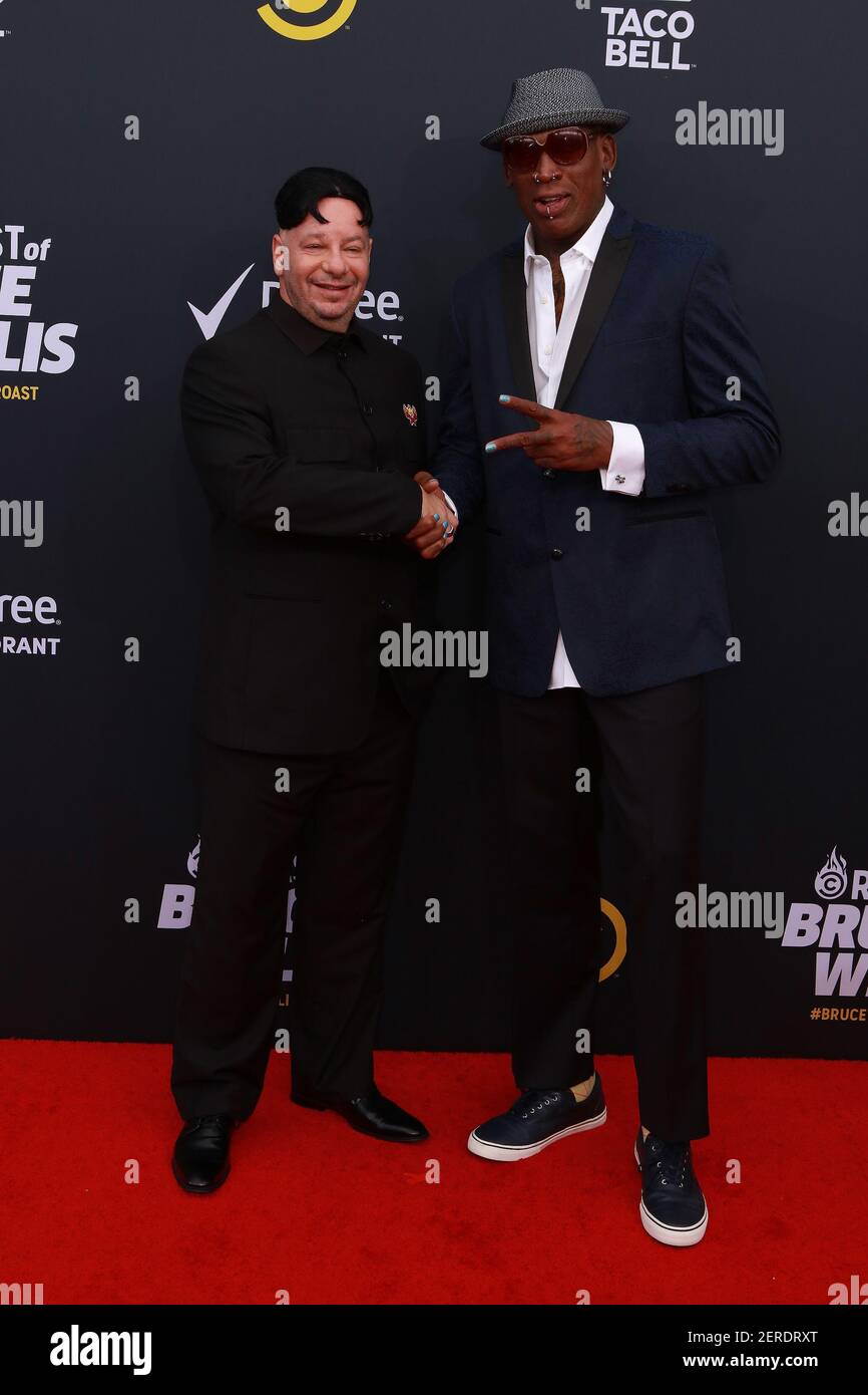 Jeff Ross, Dennis Rodman attend the Comedy Central Roast Of Bruce ...