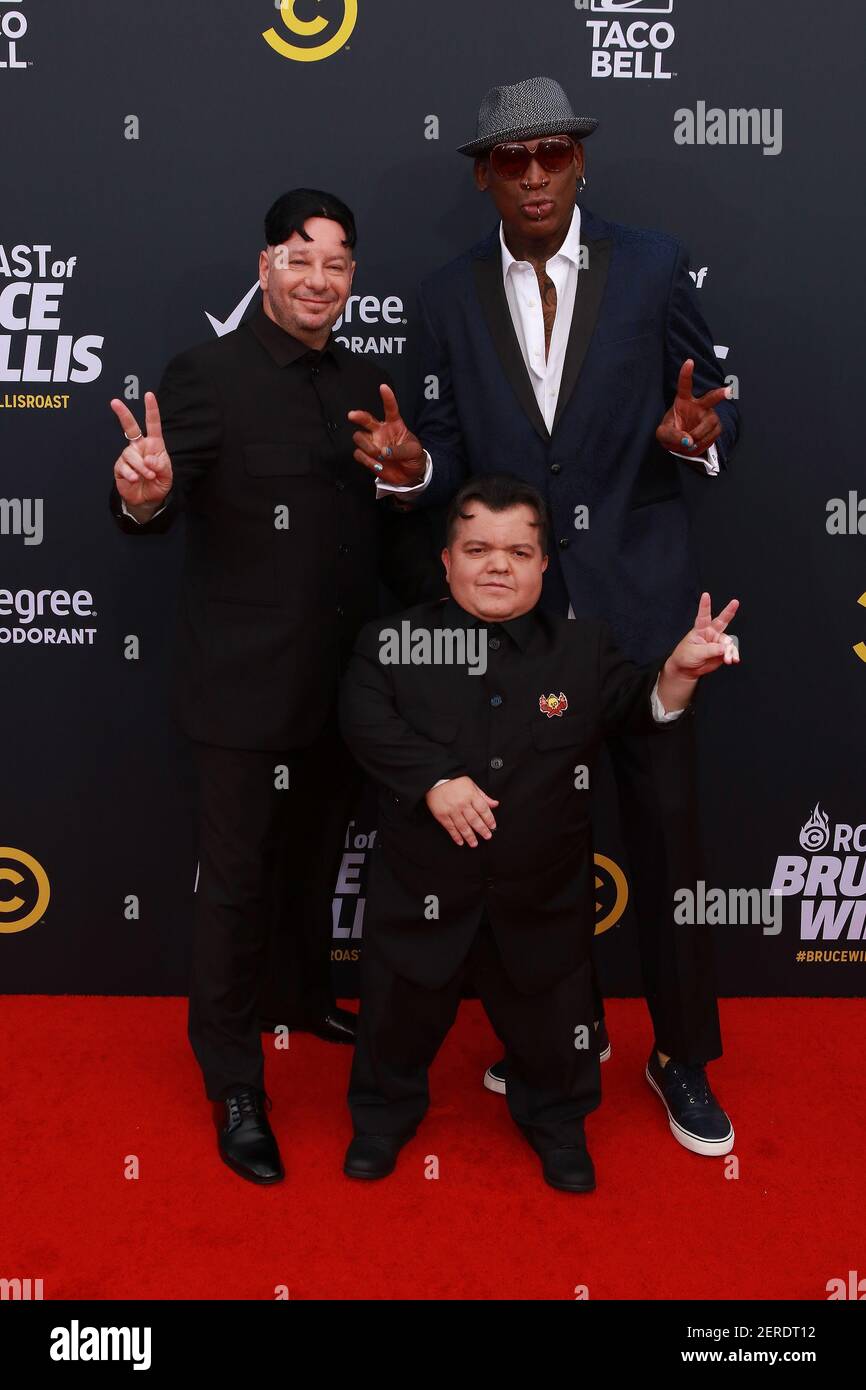 Jeff Ross, Dennis Rodman attend the Comedy Central Roast Of Bruce ...