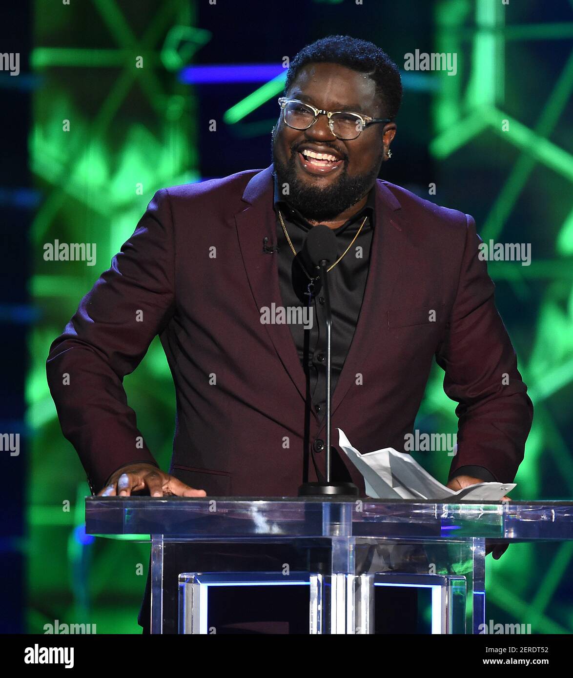 LOS ANGELES - JULY 14: Lil Rel Howery onstage at the "Comedy Central Roast of Bruce Willis" at ...