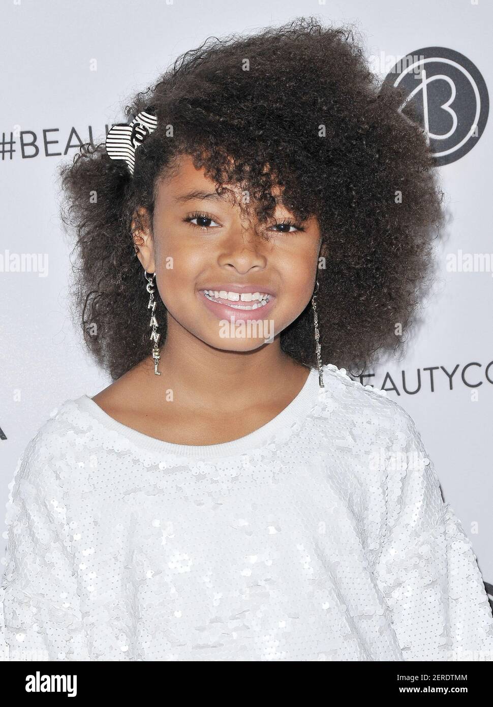 Mychel Bella arrives at the Beautycon Festival LA 2018 held at the Los ...