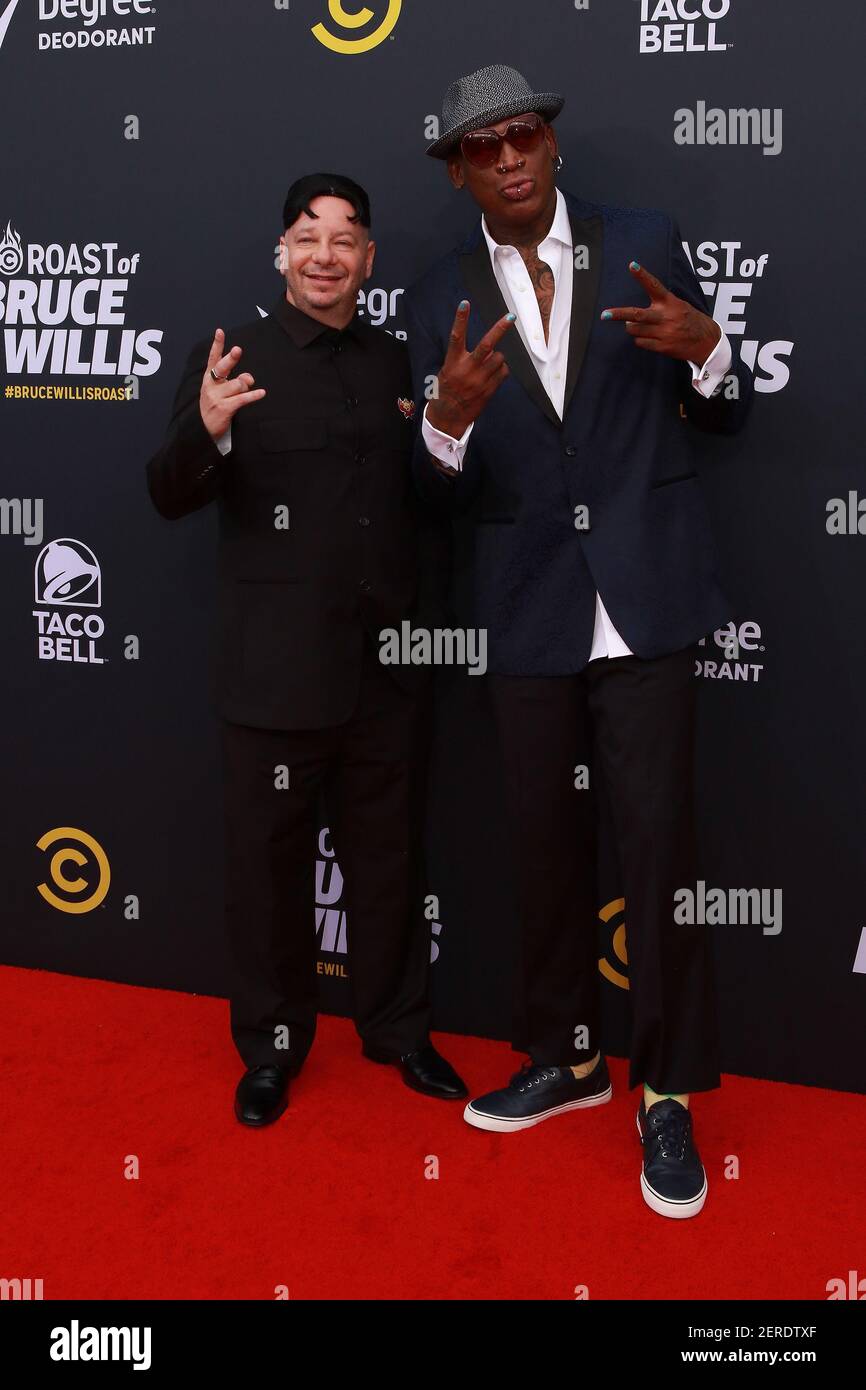 Jeff Ross, Dennis Rodman attend the Comedy Central Roast Of Bruce ...