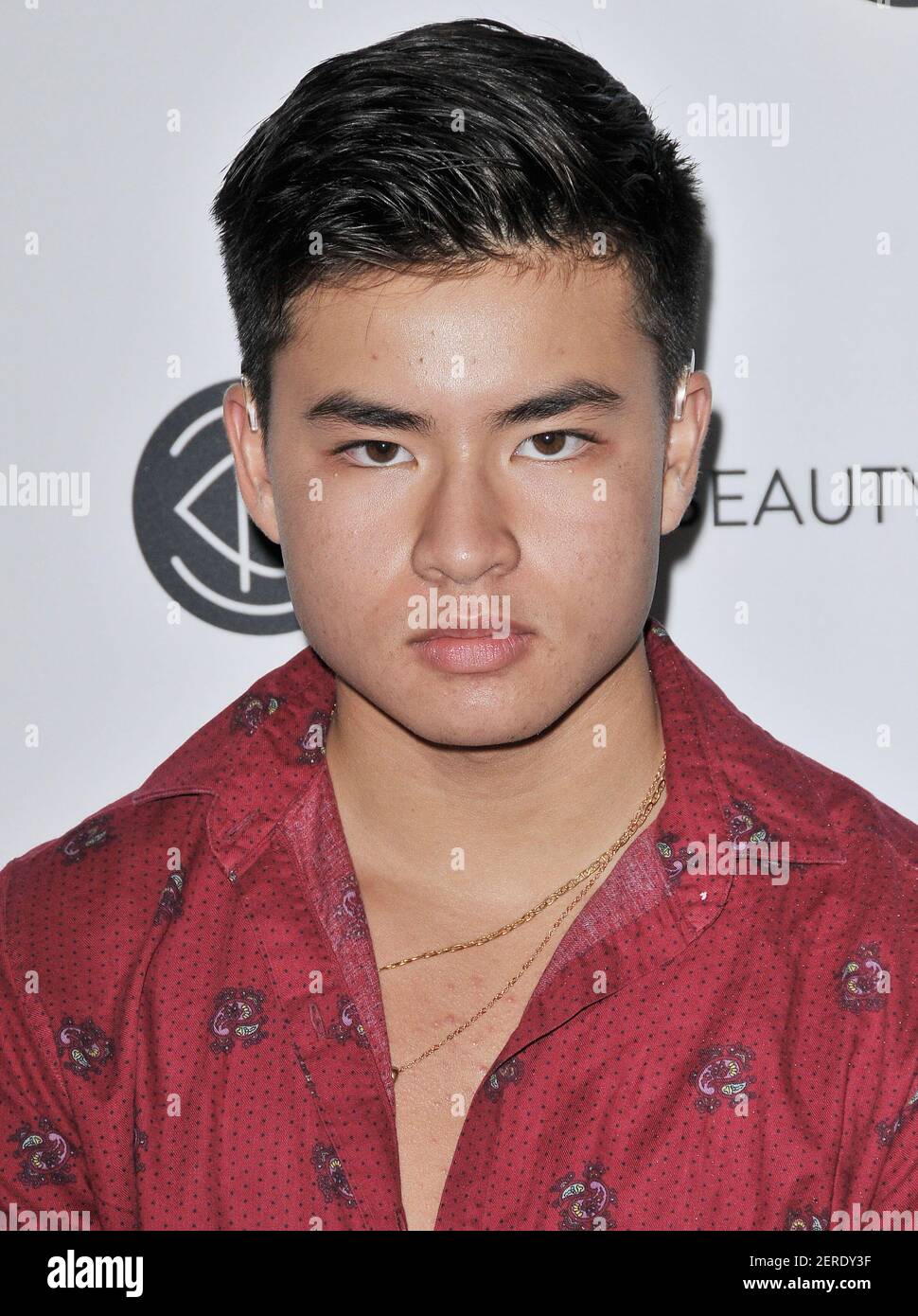 Chella Man arrives at the Beautycon Festival LA 2018 - Day 2 held at ...