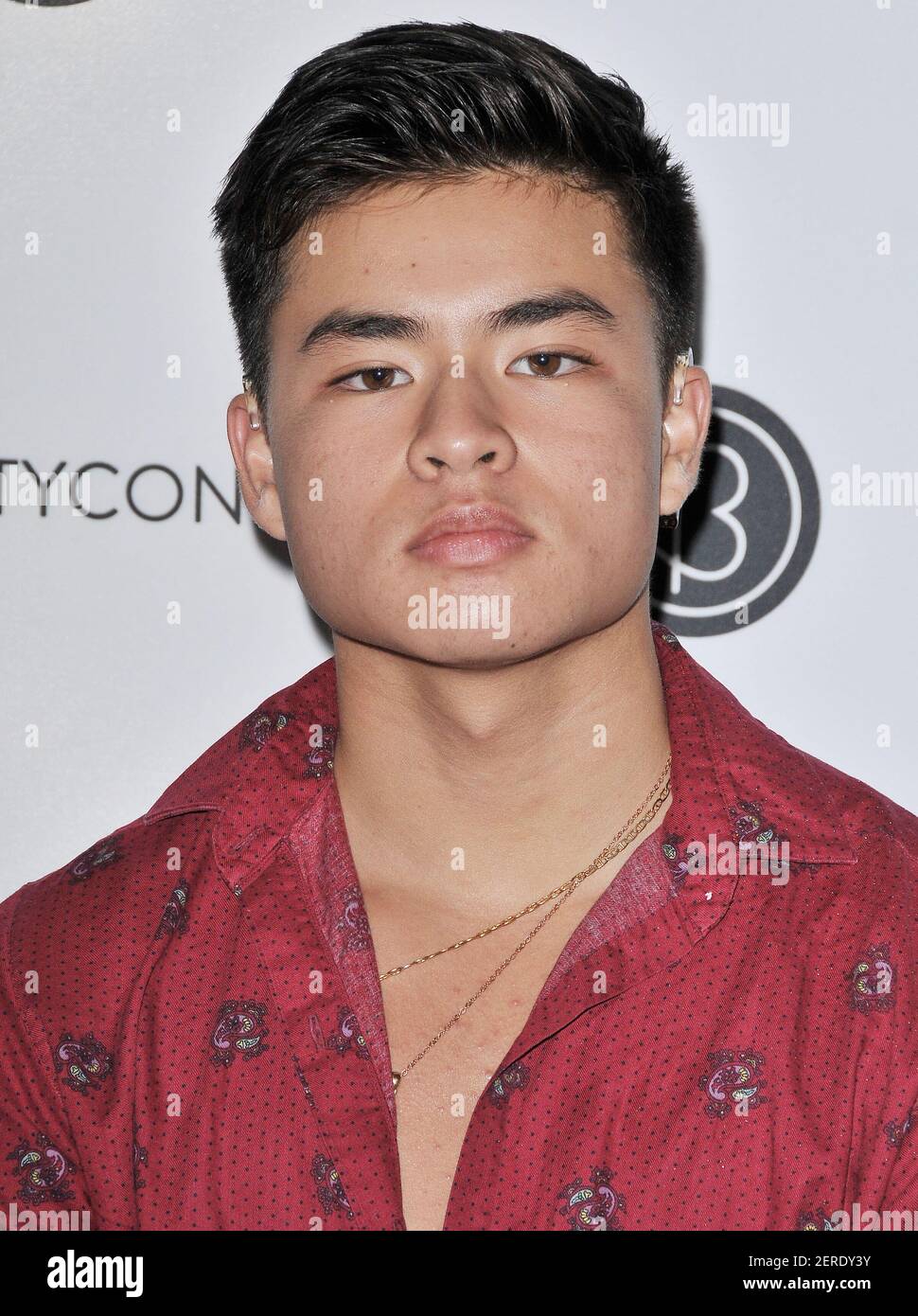 Chella Man arrives at the Beautycon Festival LA 2018 - Day 2 held at ...