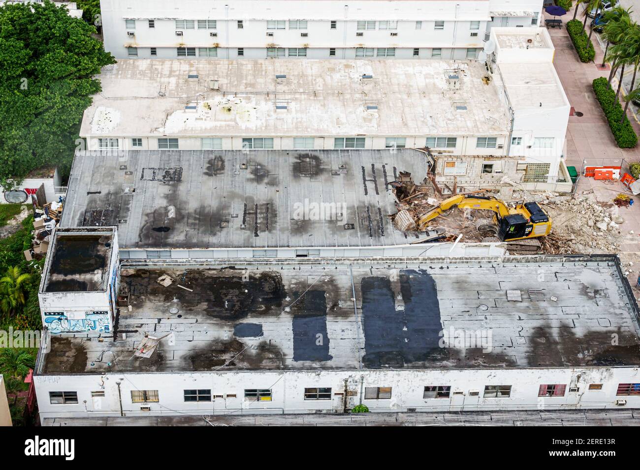 Demolition old vacant condemned hotel hotels lodging inn motel motels ...